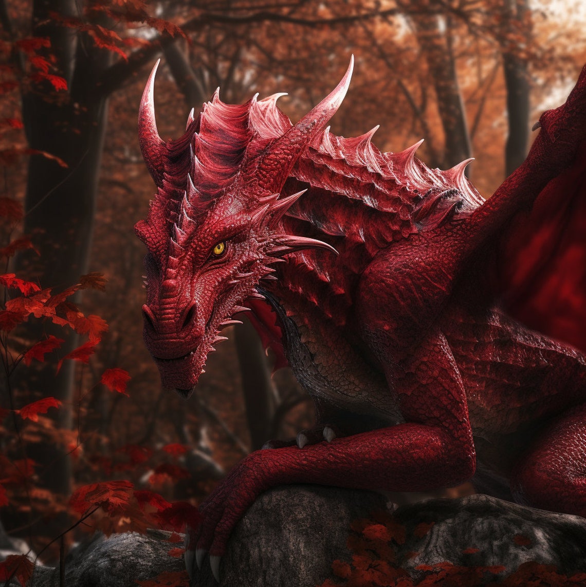 Rare Red Dragon Spirit Companion. Custom Conjuring. Remote - Etsy