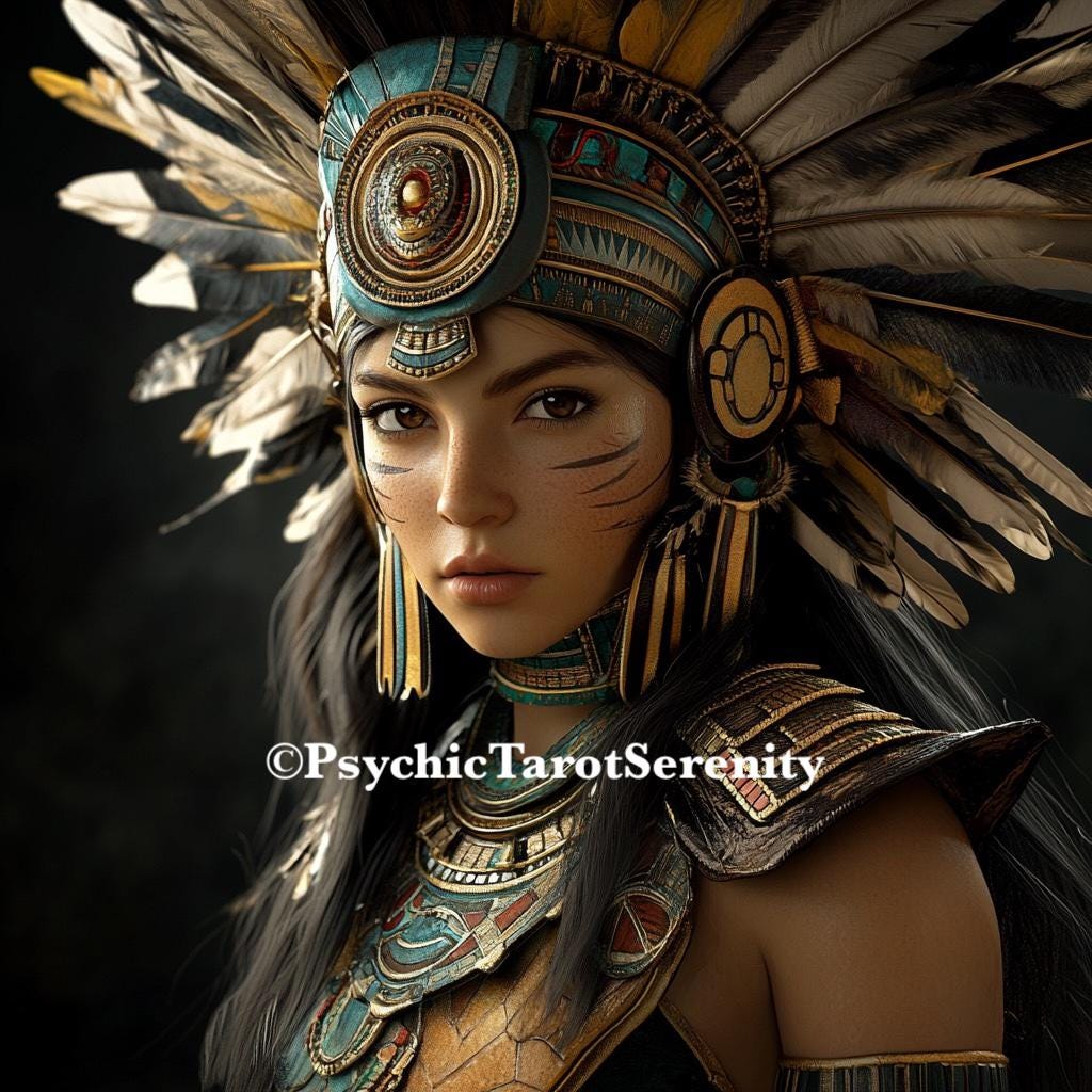 Aztec Priestess Spirit Companion. Distance Binding. Spiritual Growth ...