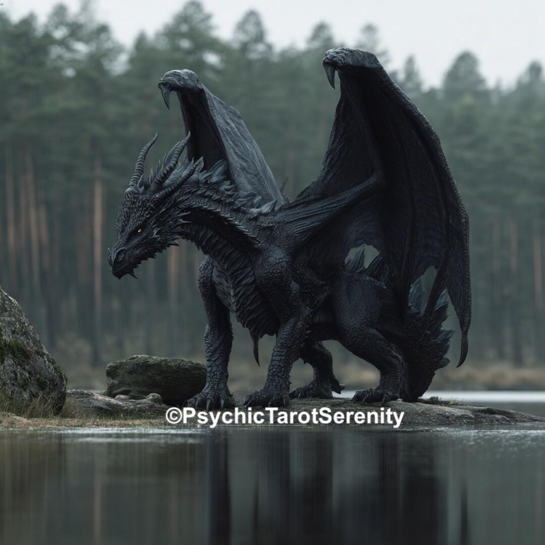 Black Dragon Spirit Companion. Conjuring Protection Eliminate Negative ...