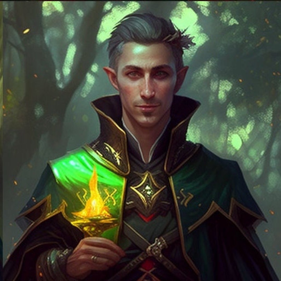 Handsome Male Elf Spirit Companion. Conjuring. Binding. - Etsy