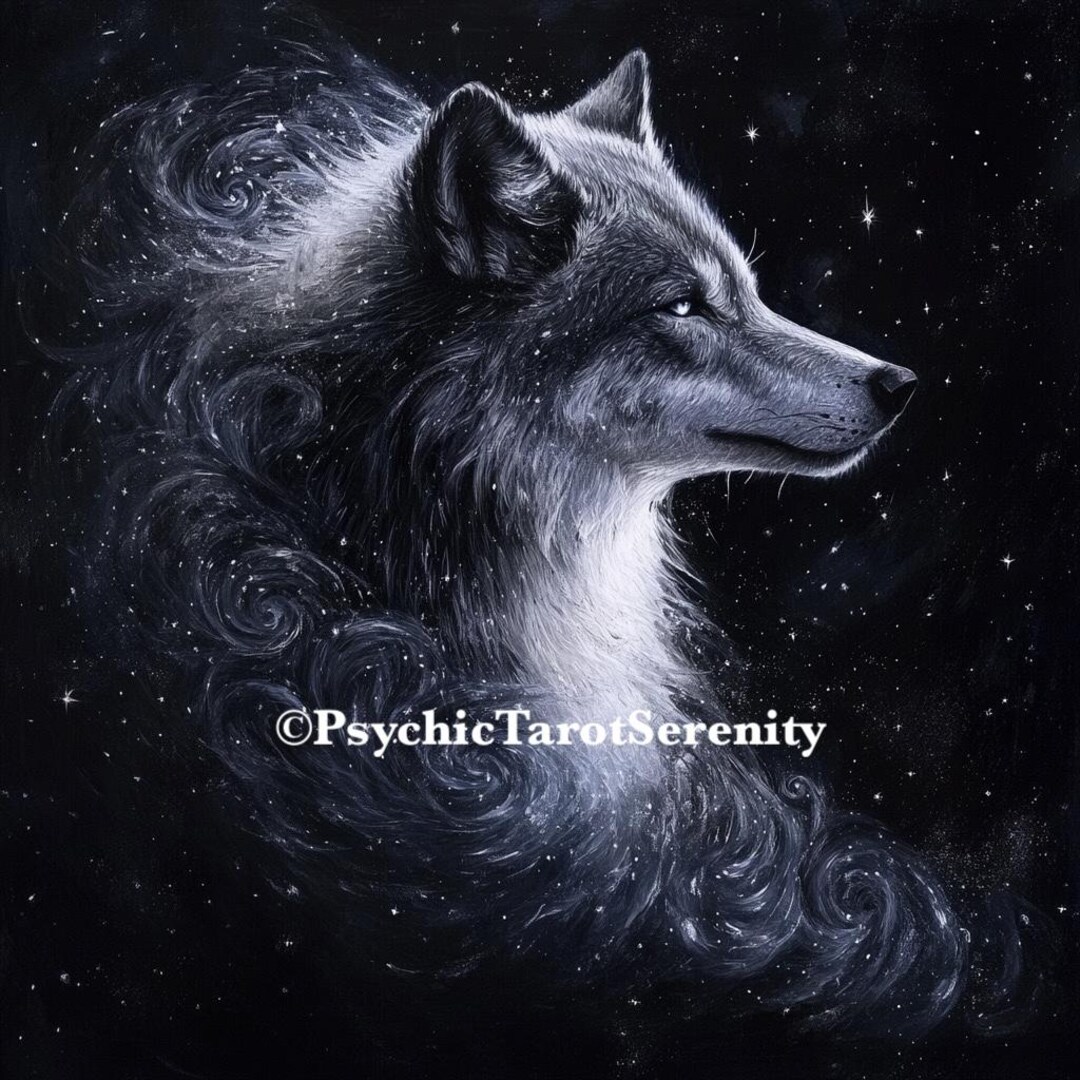 White Astral Wolf Spirit Companion: Chakra Balancing, Astral Travel ...