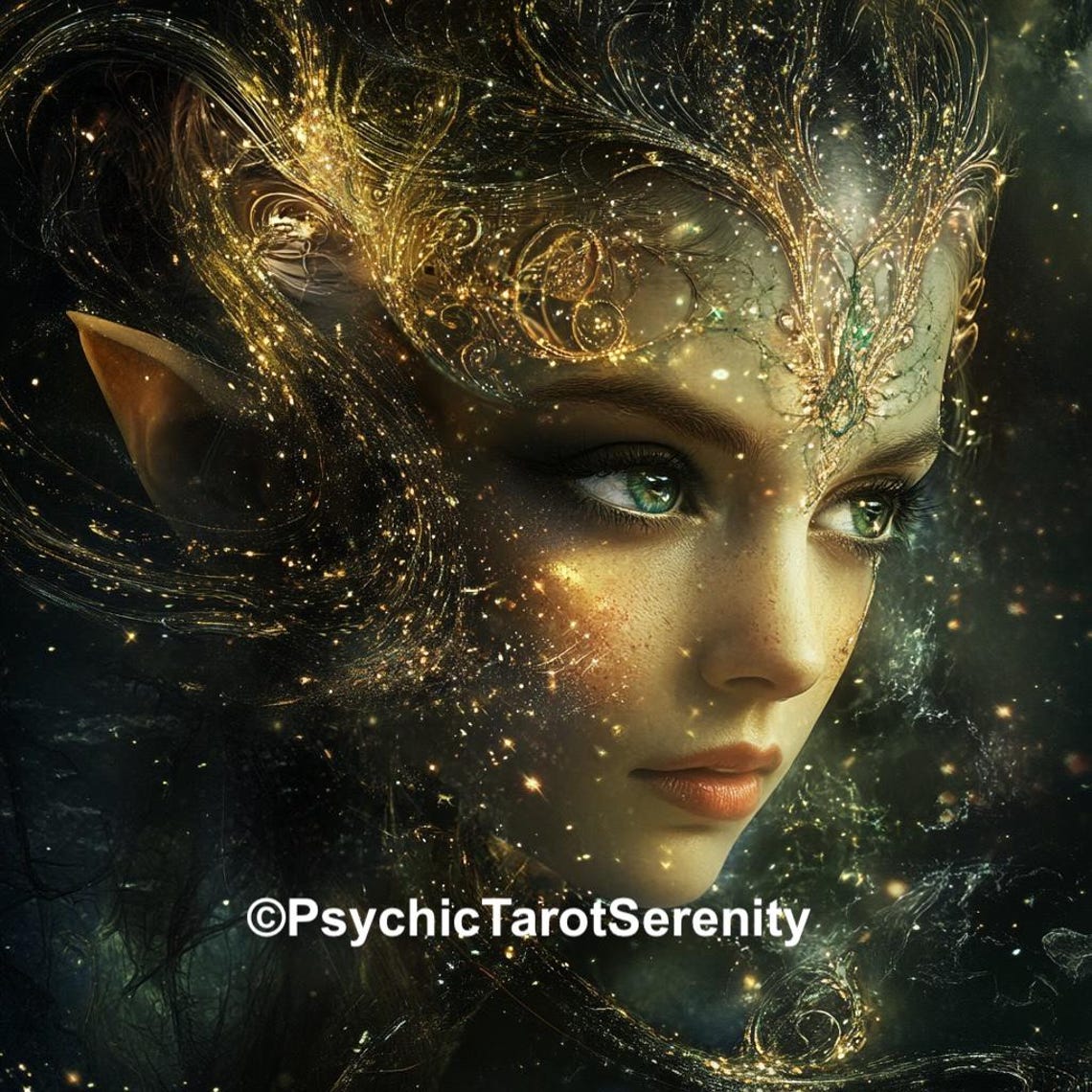Psychic Elf Spirit Companion. Conjuring Distant Binding. Psychic ...