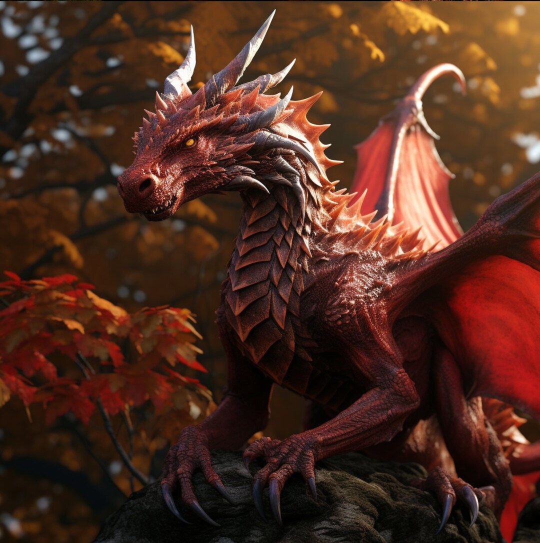 Rare Red Dragon Spirit Companion. Custom Conjuring. Remote - Etsy