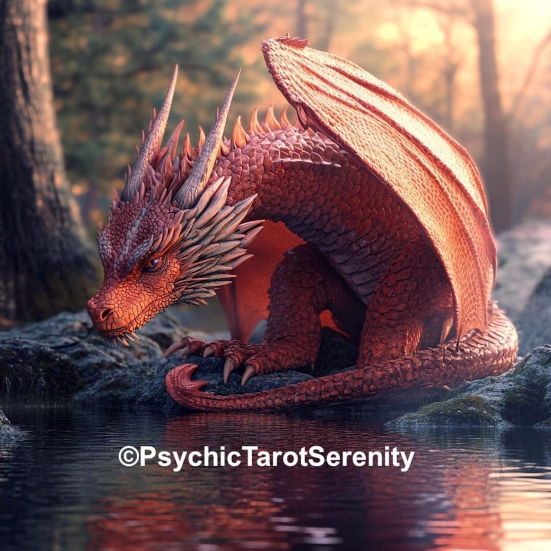 Celtic Red Dragon Spirit Companion. Conjuring. Remote Binding. Wealth ...