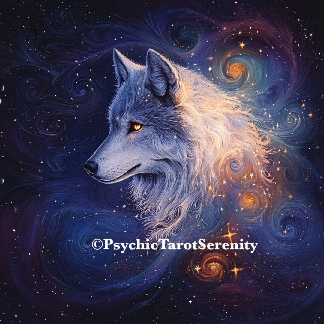White Astral Wolf Spirit Companion: Chakra Balancing, Astral Travel ...