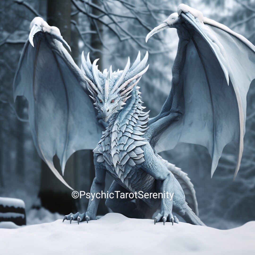 Western Ice Dragon Spirit Companion. Conjuring, Remote Binding. Alpine ...