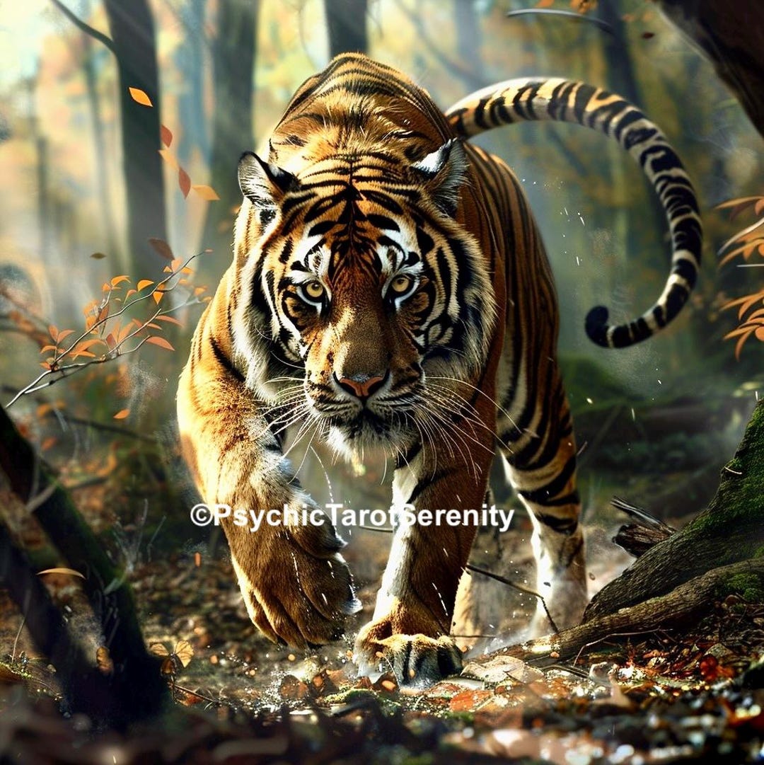 Strong Tiger Spirit Companion. Conjuring. Strength Confidence Willpower ...