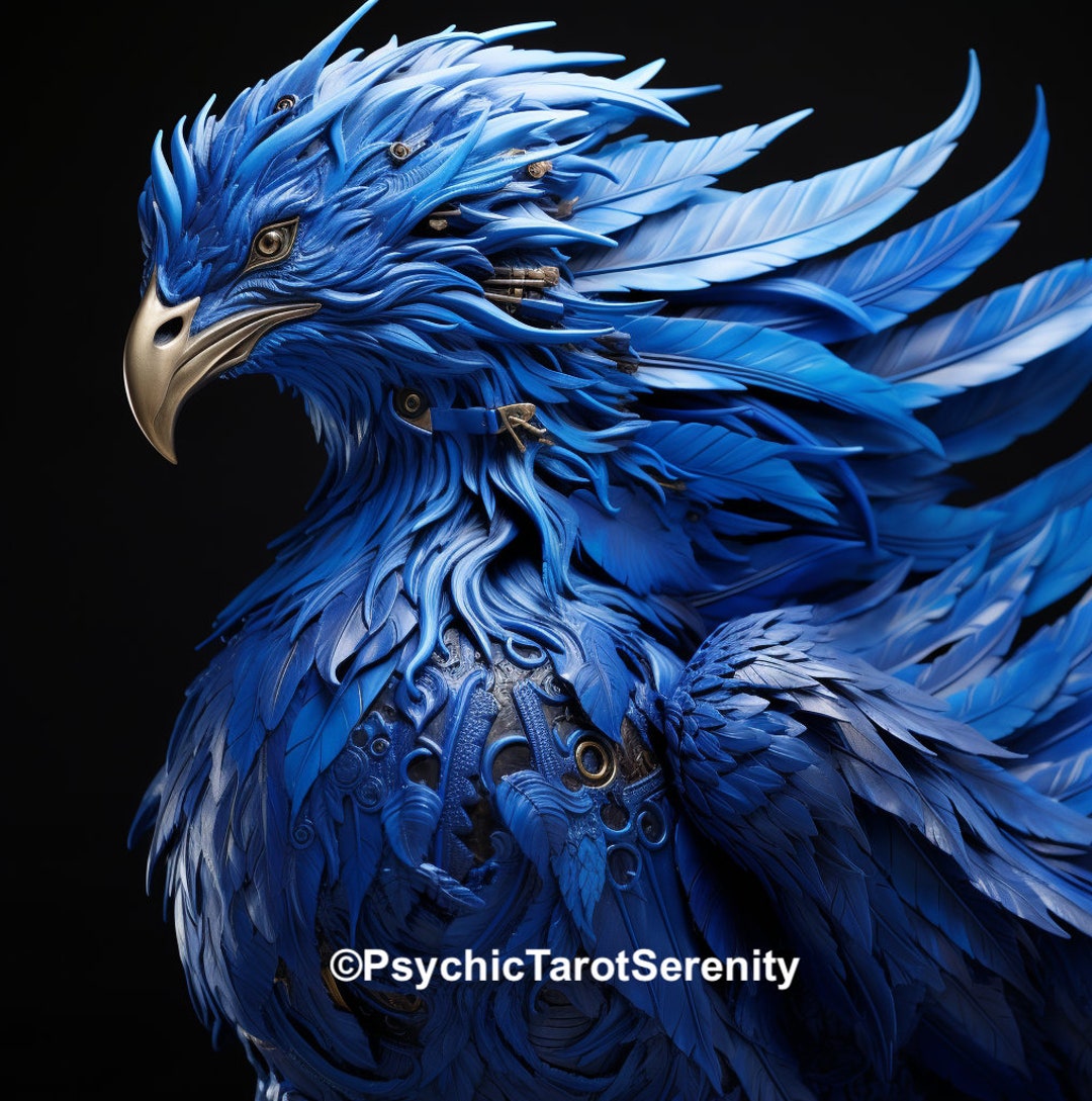 Blue Astral Phoenix. Conjuring Remote Binding. Wealth. Luck. Astral ...