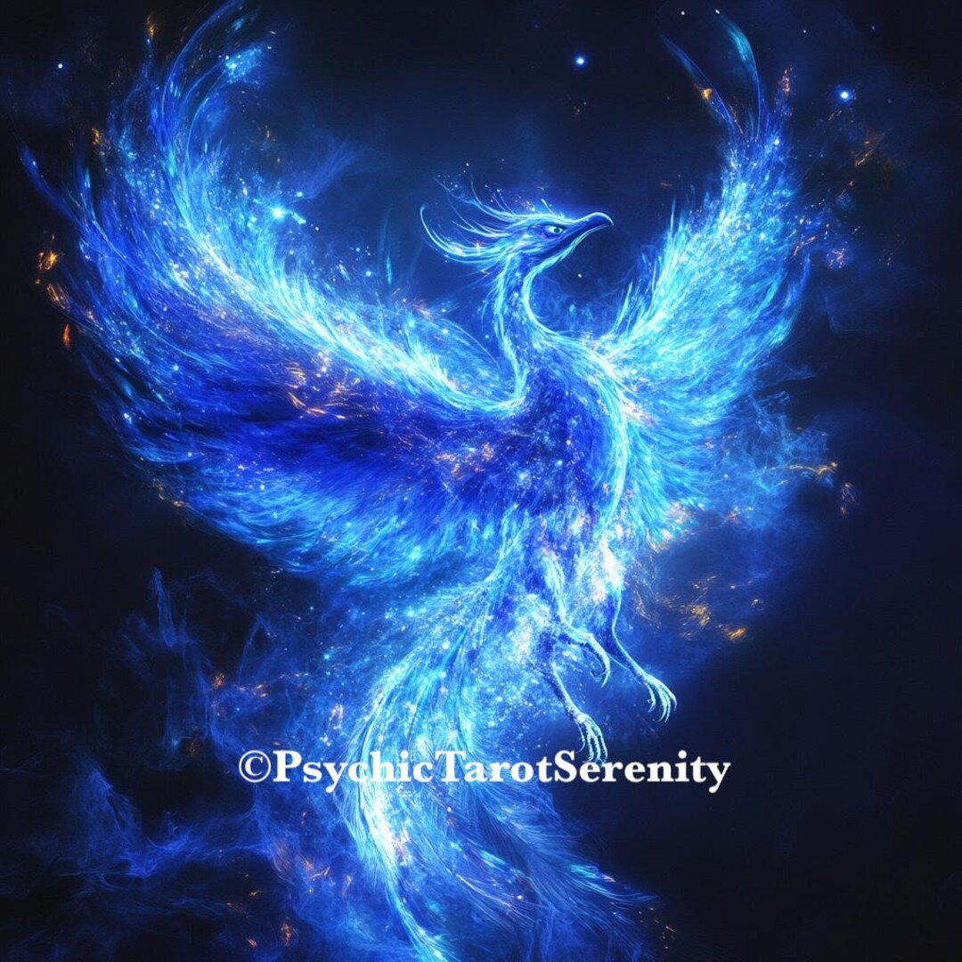 Blue Astral Phoenix. Conjuring Remote Binding. Wealth. Luck. Astral ...