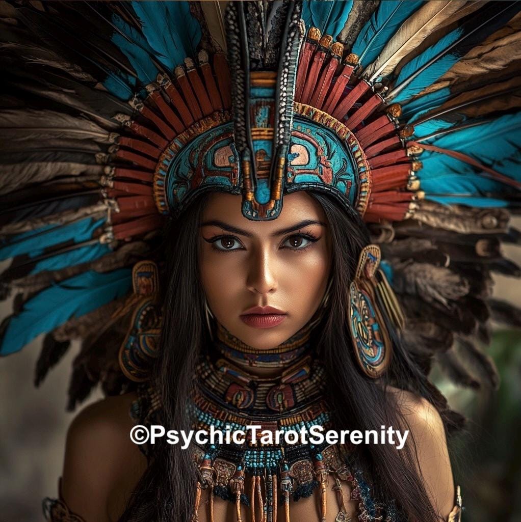 Aztec Priestess Spirit Companion. Distance Binding. Spiritual Growth ...