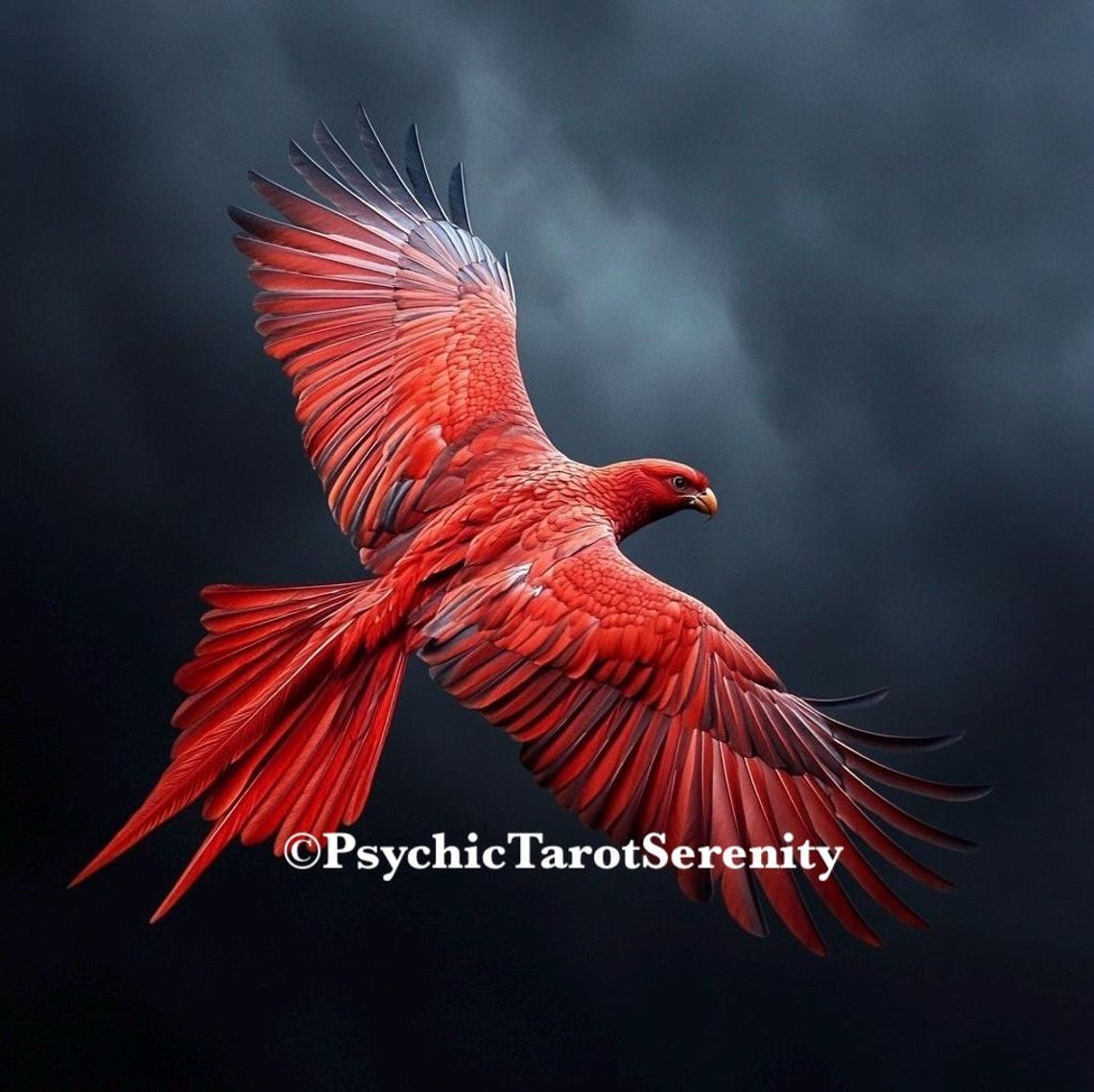 Rare Red Astral Phoenix Conjuring Remote Binding Protection From ...