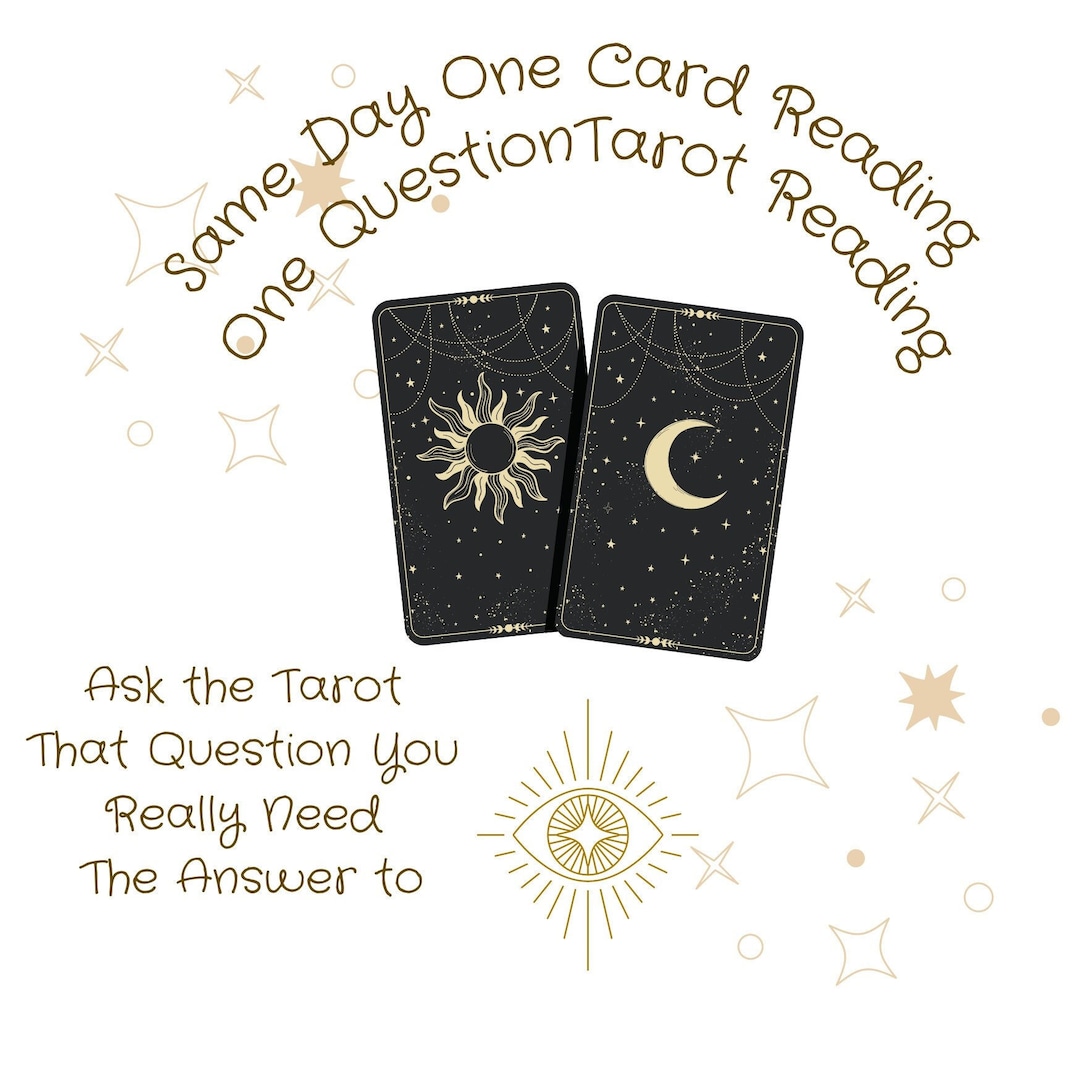 Same Day One Card One Question Tarot Reading. Same Day - Etsy