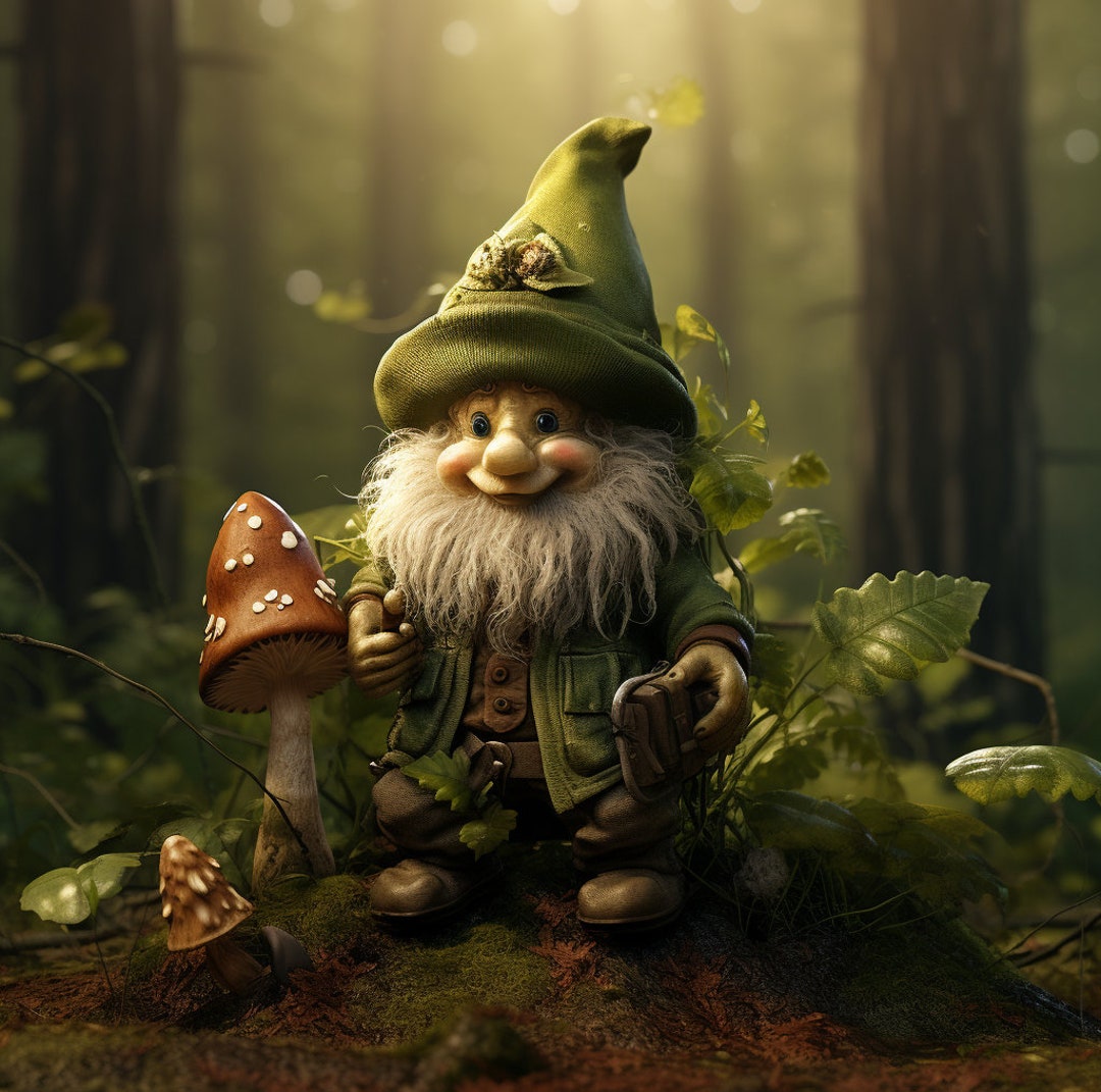 Gnome Spirit Companion Conjuring Distant Enlightenment Fun Cheerful Brighter Outlook Friend - Etsy
