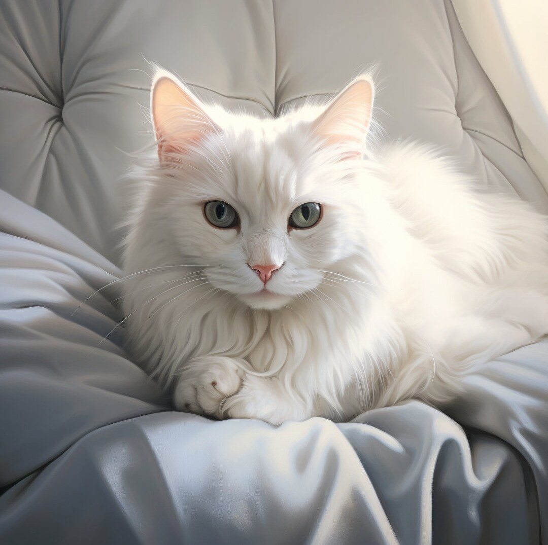 White Cat Witches Familiar. Spirit Companion. Conjuring Distant Binding ...