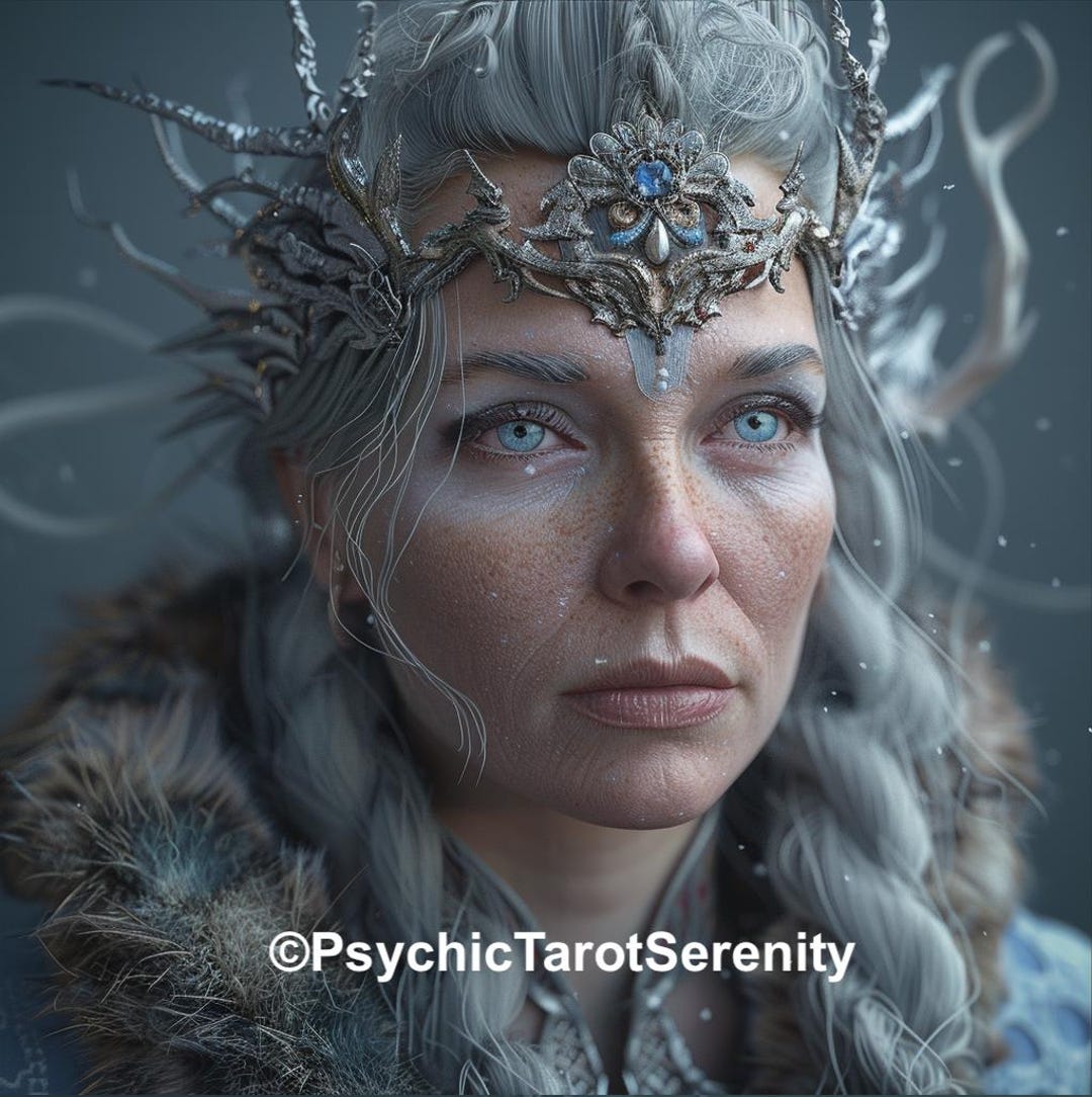 Rare Norse Ice Queen Spirit. Conjuring. Remote Binding. Wisdom. Support ...