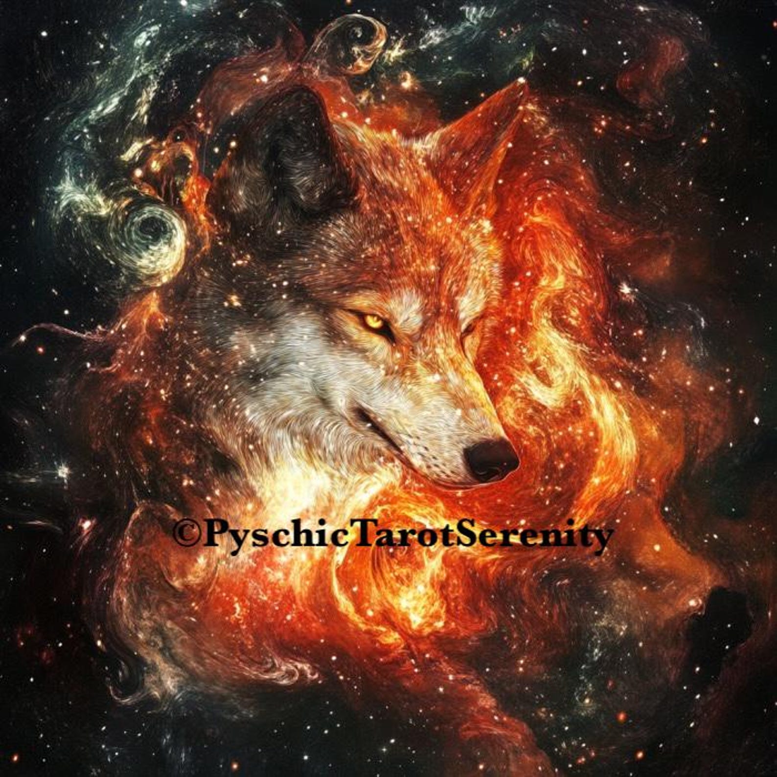 Astral Wolf Spirit Companion: Distance Binding for Protection - Etsy