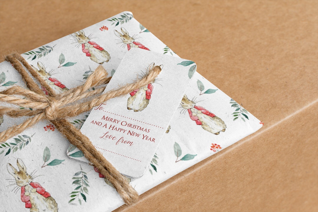 Peter Rabbit Christmas Wrapping Paper / Childrens Gift Wrap /babys 1st ...