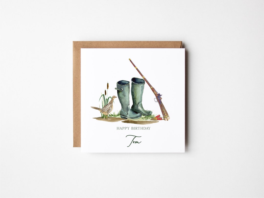 Shooting / Hunting Birthday Card / Mens Country Birthday Card ...