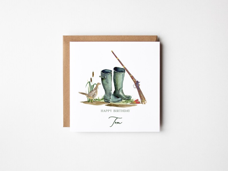 Shooting / Hunting Birthday Card / Mens Country Birthday Card - Etsy UK