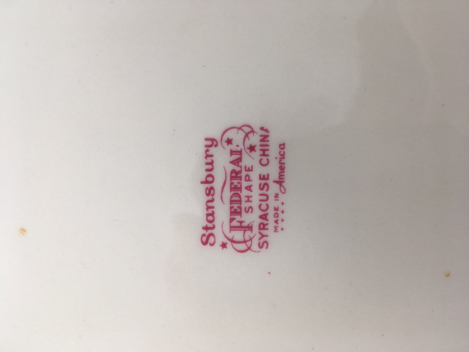 SYRACUSE CHINA - Federal Shape, Stansbury Pattern - Etsy