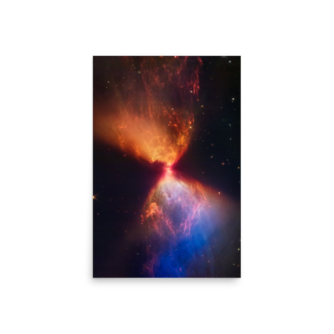 JWST Fiery Hourglass Protostar Poster Print - Etsy