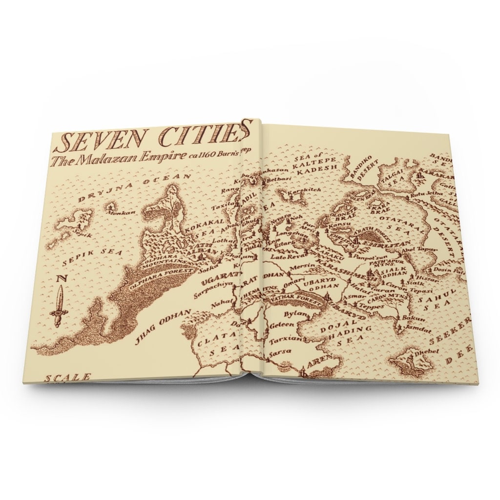 Malazan Empire Seven Cities Map Hardcover Journal Matte - Etsy