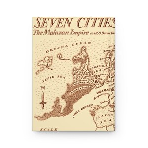 Malazan Empire Seven Cities Map Hardcover Journal Matte - Etsy