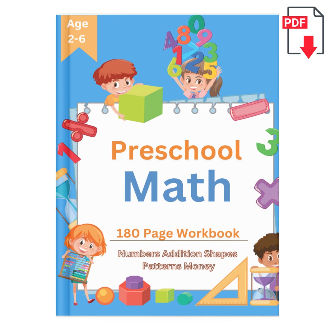 Preschool Math Worksheet for Kids 180 Pages - Etsy