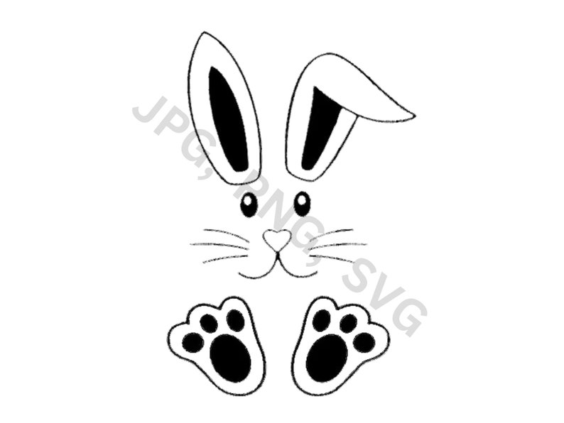 Png,svg,jpg,bunny SVG, Digital Download, Easter Bunny Clipart, Easter ...