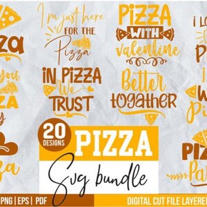 20 Pizza File Bundle, Pizza Clipart, Pizza Png Files , Pizza Jpg Files ...