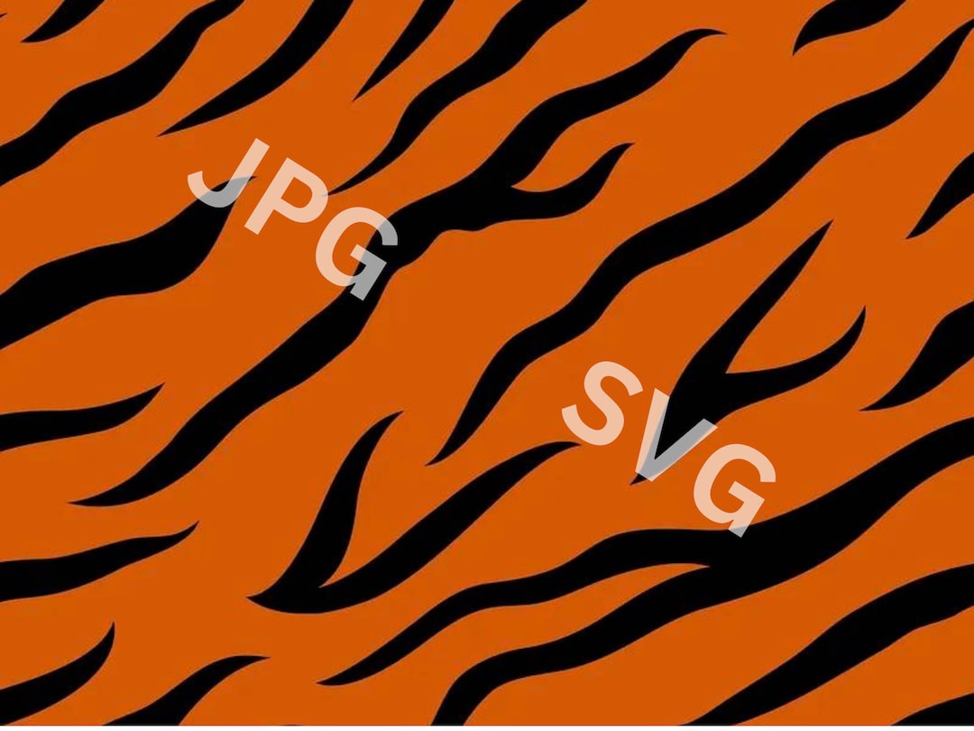 Seamless Tiger Stripes Pattern, Digital Download, Digital Repeatable ...