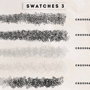 Procreate Crosshatching Brushes - Etsy