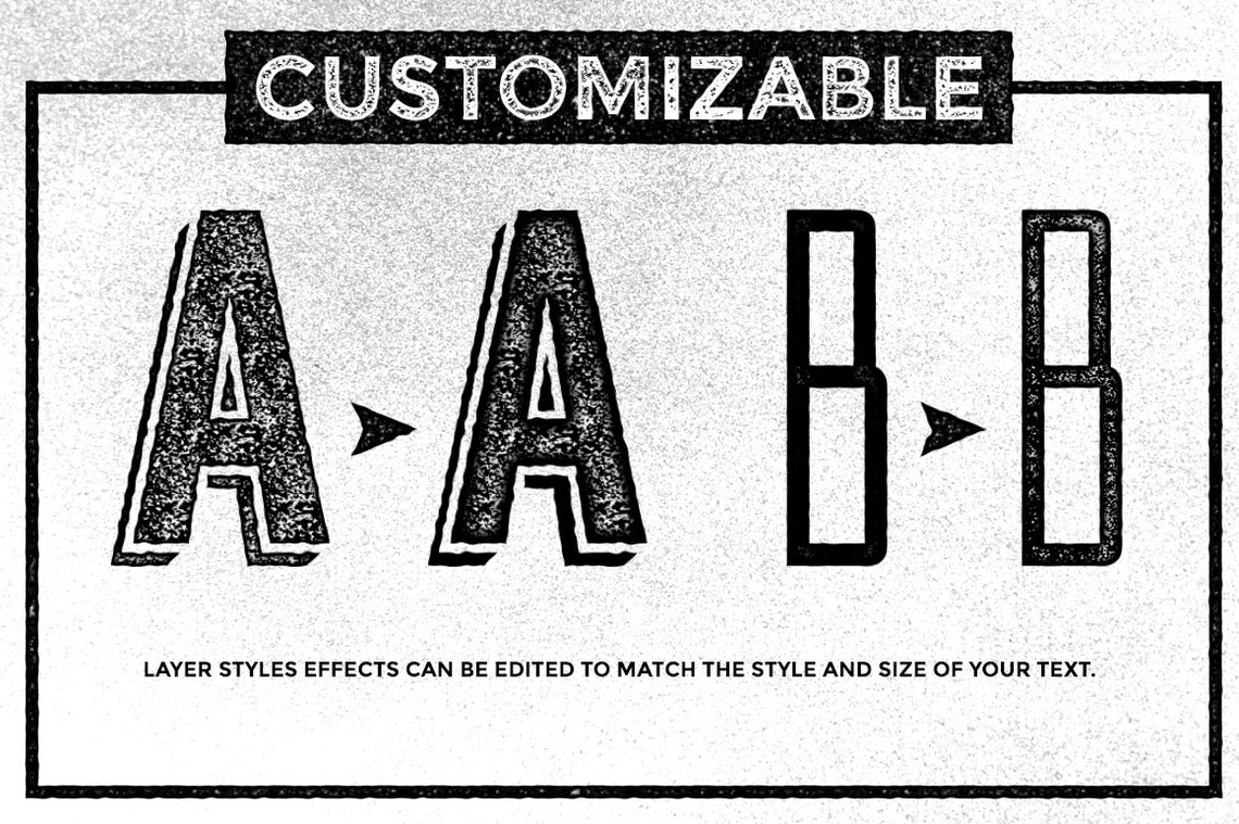Photoshop Ink Stamp Layer Styles - Etsy