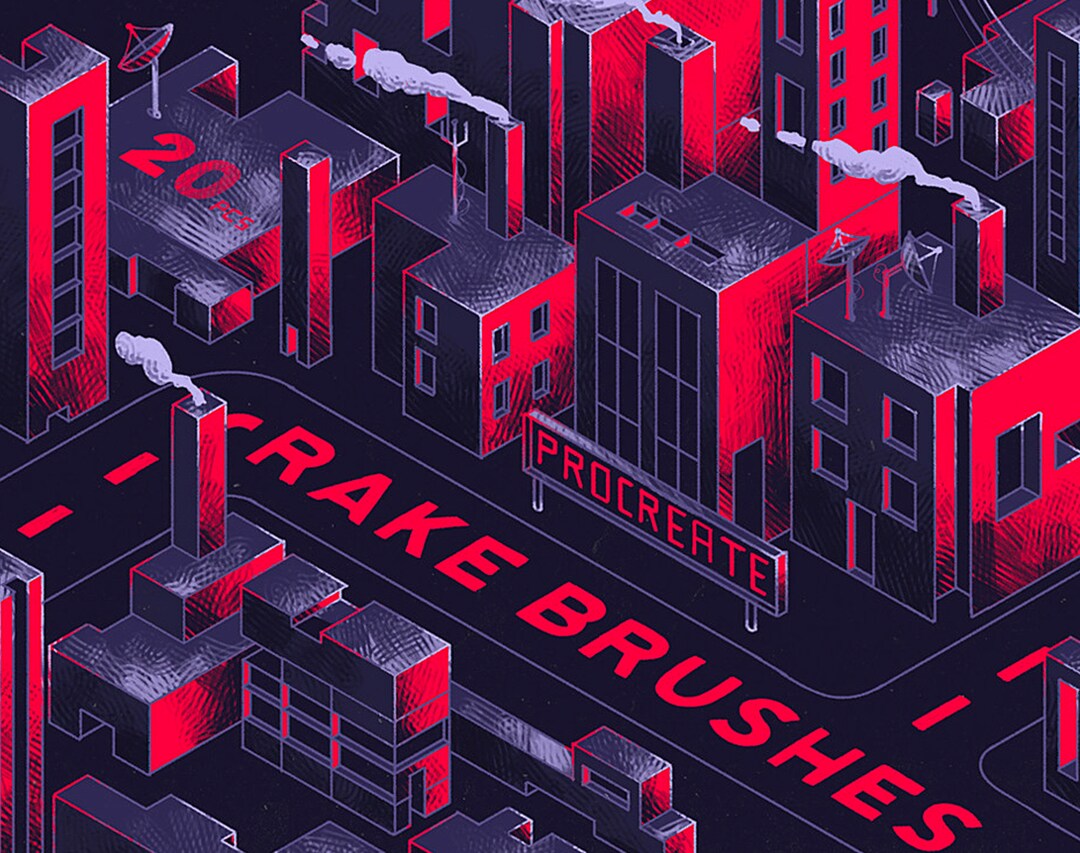 Procreate Rake Brushes - Etsy