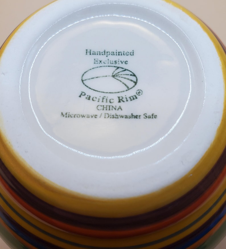Hand Painted Exclusive Pacific Rim China "santa Fe" Cream and Sugar Set ...