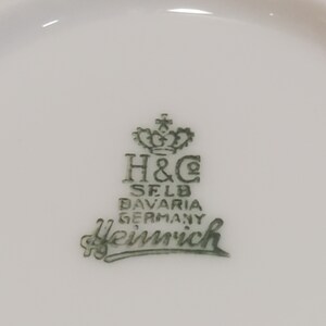 H & C Selb Bavaria Germany Heinrich Gold Flowers Demitasse Cup and Saucer - Etsy