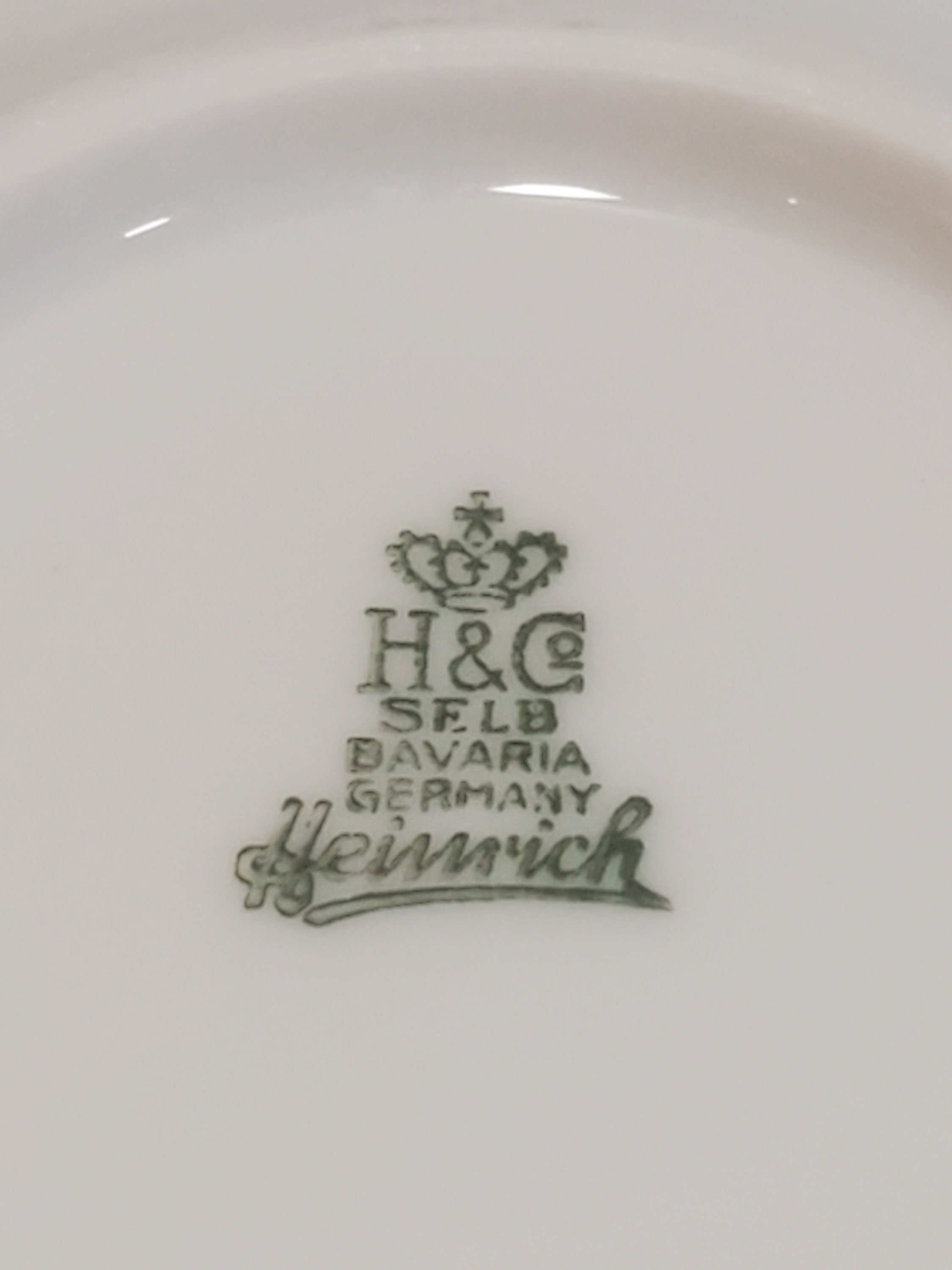 H & C Selb Bavaria Germany Heinrich Gold Flowers Demitasse Cup and ...