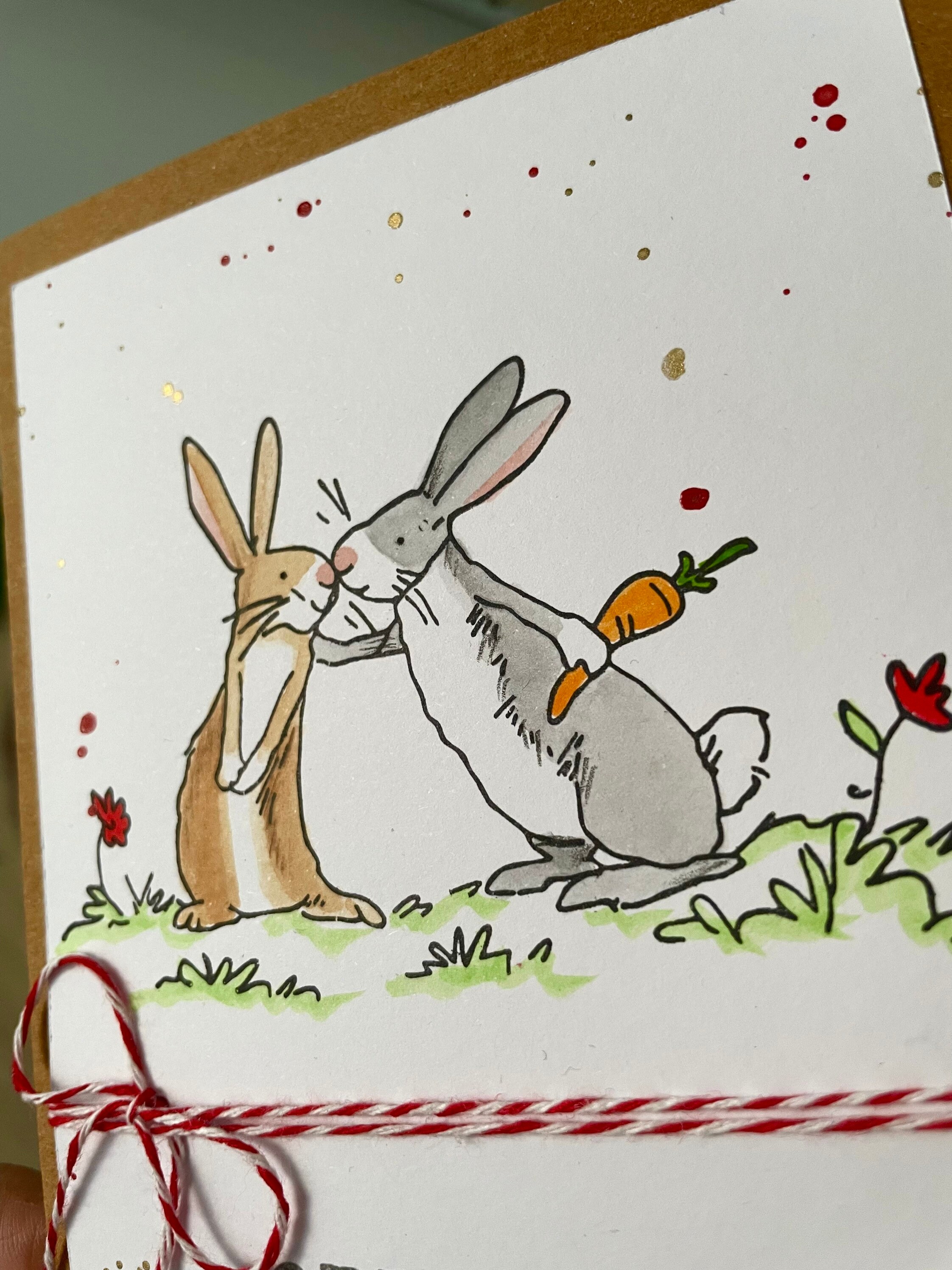 Gruß Vom Osterhasen Hasen Osterkarte Grußkarte Zum Osterfest - Etsy