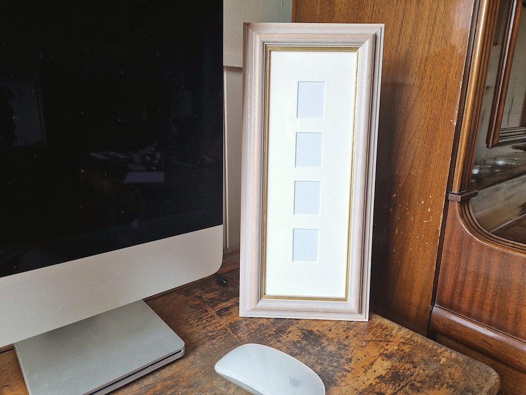 Light Grey Passport Photo Frame for 4 Photos. Soft Grey Frame - Etsy