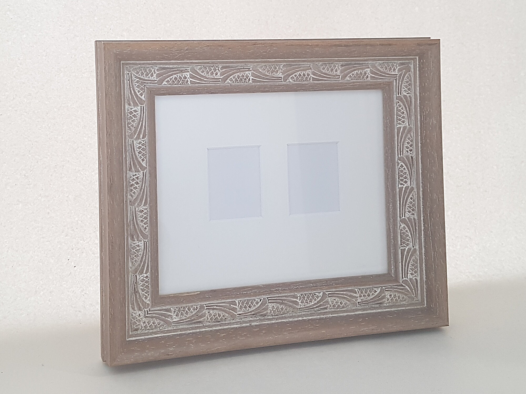 Passport Photo Frame With a Limed Oak Finish. Mount for 2 - Etsy
