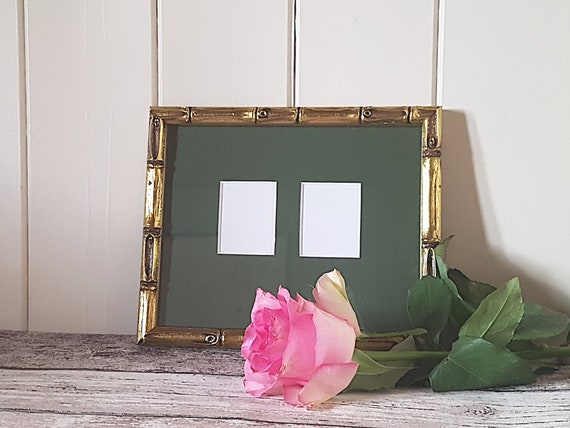 Gold Bamboo Passport Photo Frame for 2 Images. Solid Wood - Etsy