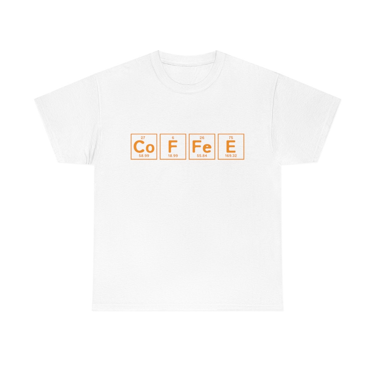 Coffee Periodic Table Tee Elements Shirt Caffeine Molecule - Etsy