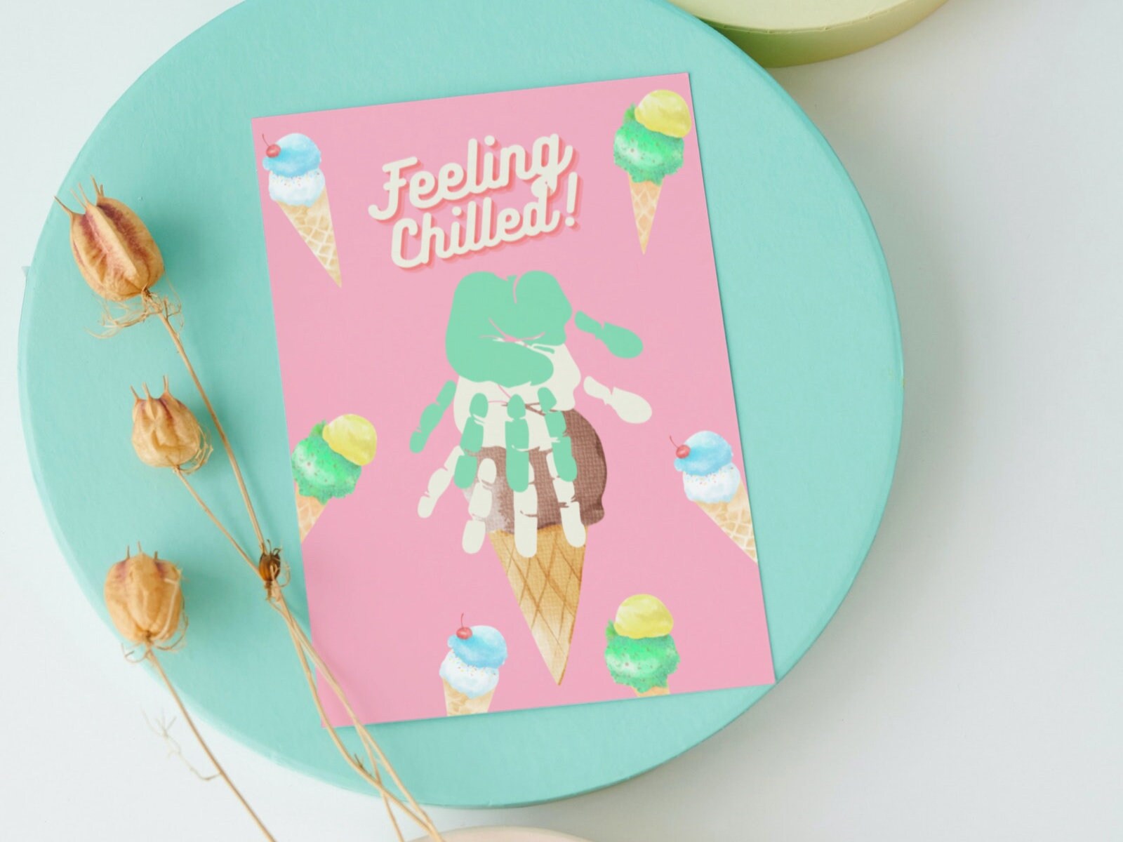 Ice Cream Handprint Summer Handprint Art Kids Handprint - Etsy