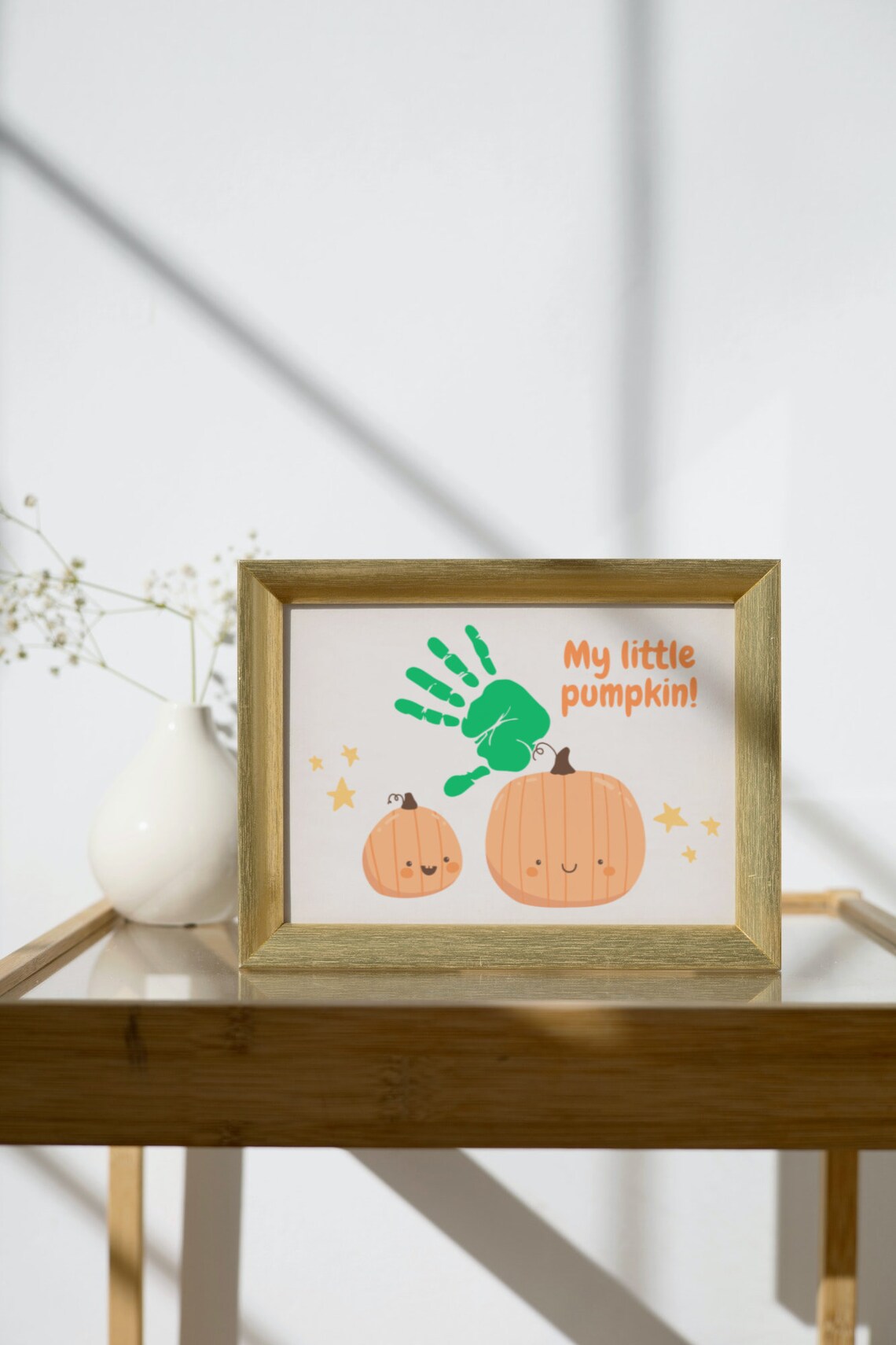 Halloween Handprint Art Pumpkin Craft Art Bundle Activity - Etsy UK
