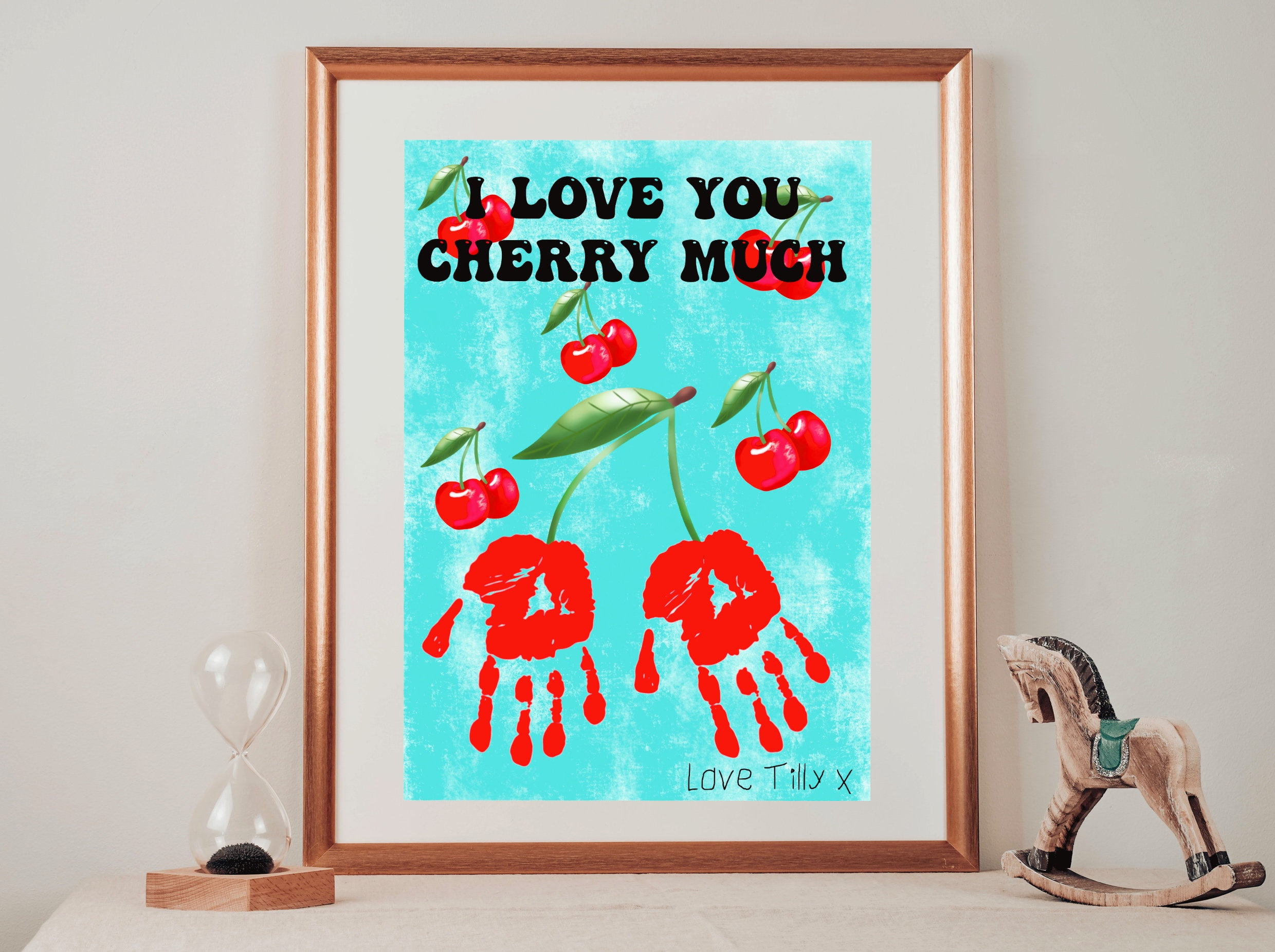 Handprint Art, Cherry Print , You Are Cherry Loved, Baby Keepsake ...