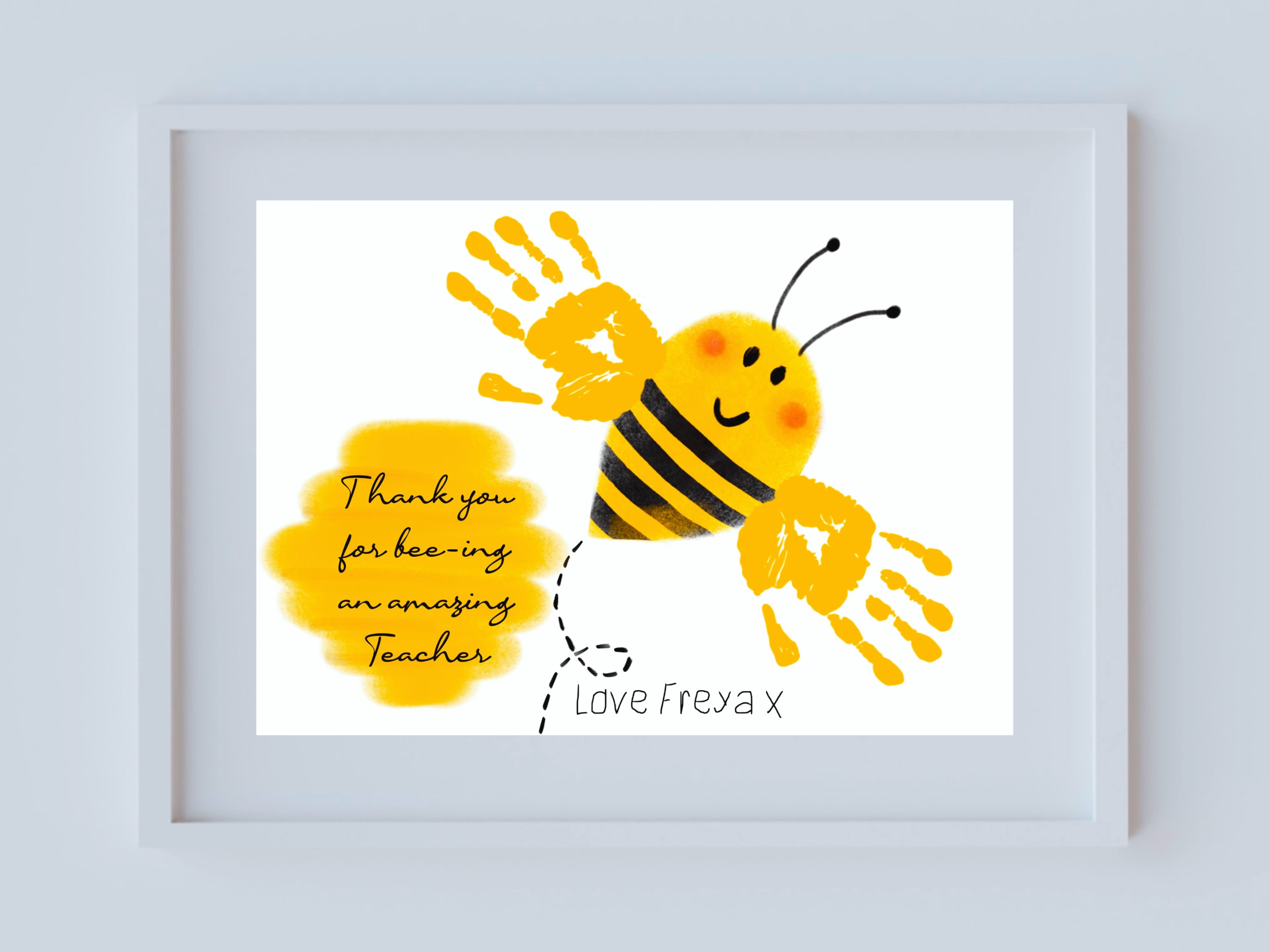 Thank You Teacher Gift, Handprint Art Teacher, End of Year Keepsake ...