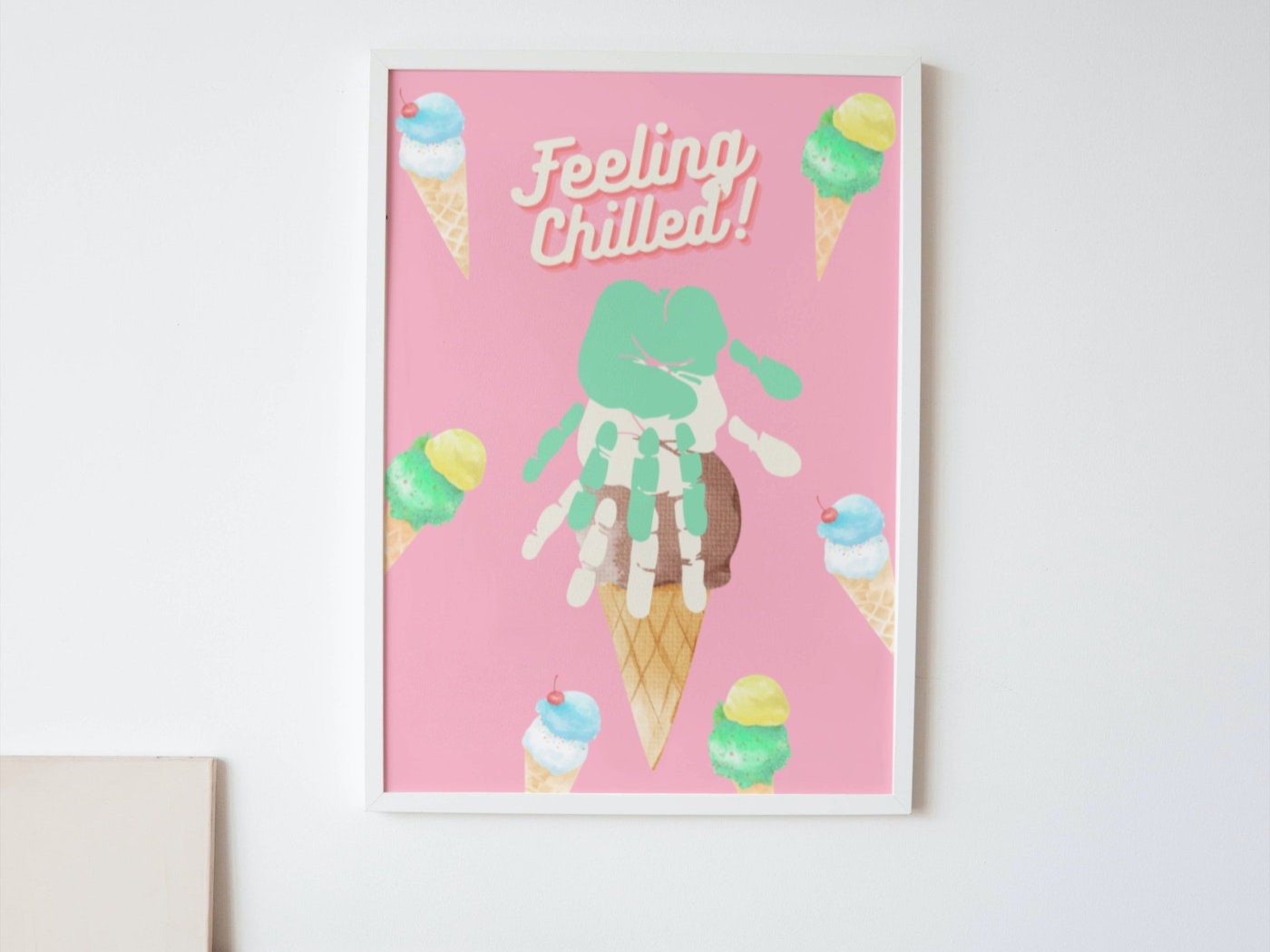 Ice Cream Handprint Summer Handprint Art Kids Handprint - Etsy