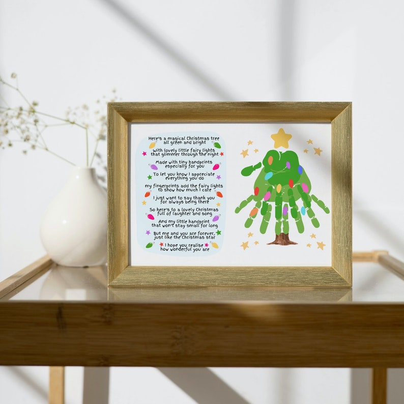 Christmas Handprint Poem Art: Keepsake Gift (PDF) - Etsy