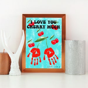Handprint Art, Cherry Print , You Are Cherry Loved, Baby Keepsake ...