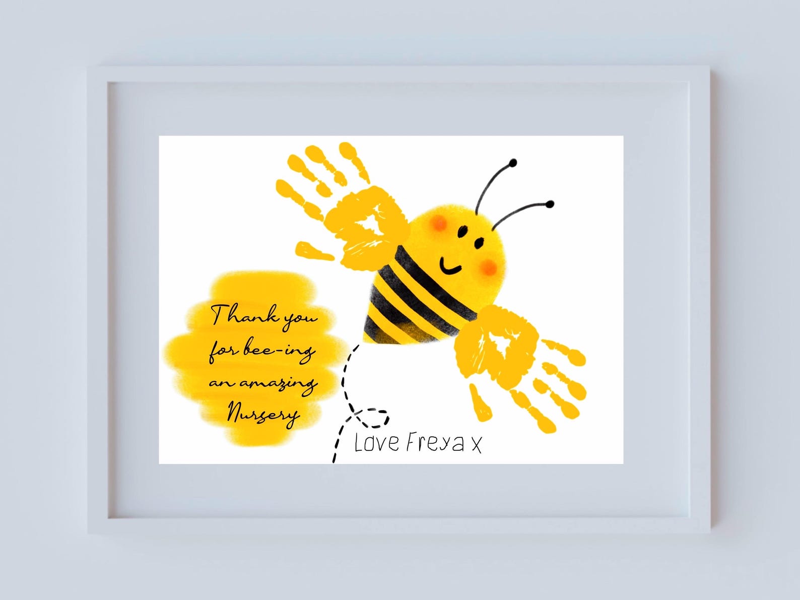 Bee Handprint Art: Teacher Thank You Gift (digital Download) - Etsy
